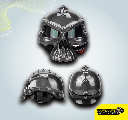 Gray Skull helmet (M)